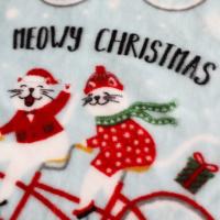 China Printed Christmas Flannel Fleece Fabric 300gsm For Upholstery Toy Blankets for sale