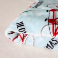 China Printed Christmas Flannel Fleece Fabric 300gsm For Upholstery Toy Blankets for sale