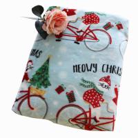 China Printed Christmas Flannel Fleece Fabric 300gsm For Upholstery Toy Blankets for sale