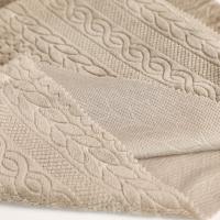 China Embossed Flannel Fleece Fabric Single Side 100% Polyester for sale