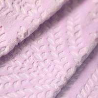 China Cationic Striped Sheared Flannel Fleece Fabric Double Side For Sleepwear Pajamas Women Clothes for sale
