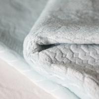 China Embossed Knitted  200gsm Soft Blanket Fabric 58'' 60