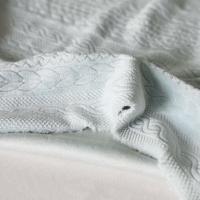 China Embossed Knitted  200gsm Soft Blanket Fabric 58'' 60