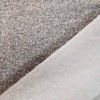 China 58'' 60'' 360gsm 100 Polyester Sherpa Fleece For Upholstery Carpet for sale