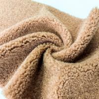 China 390gsm Polyester Sherpa Fleece Fabric for sale