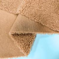 China 390gsm Polyester Sherpa Fleece Fabric for sale
