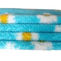 China Sunflower 370gsm Printed Sherpa Fleece For Pillowslip Sofa Cover Bag for sale