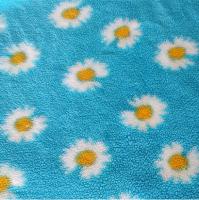 China Sunflower 370gsm Printed Sherpa Fleece For Pillowslip Sofa Cover Bag for sale