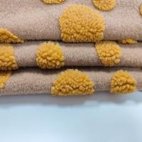 China Jacquard 490gsm Sherpa Fleece Fabric For Pillowslip Floor Mat Garment Cap for sale