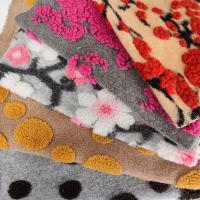 China Jacquard 490gsm Sherpa Fleece Fabric For Pillowslip Floor Mat Garment Cap for sale
