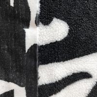 China 650gsm 100% Polyester Soft Sherpa Fleece Fabric For Jacket Handbag Yarn Dyed for sale