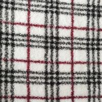 China 100% Polyester Plaid Printed Sherpa Fabric For Blanket Toys Garment Classic Style for sale