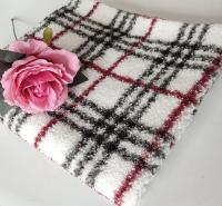 China 100% Polyester Plaid Printed Sherpa Fabric For Blanket Toys Garment Classic Style for sale