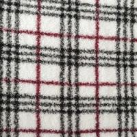 China 100% Polyester Plaid Printed Sherpa Fabric For Blanket Toys Garment Classic Style for sale