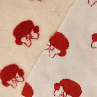 China 100% Polyester Sherpa Fabric Yarn Dyed Jacquard 650gsm 288F for sale