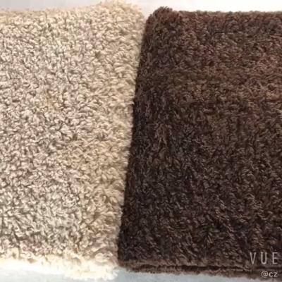 China Solid Color Faux Sherpa Fleece Fabric Teddy Bear 300gsm Outdoor Coat Warm for sale