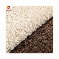 China Solid Color Faux Sherpa Fleece Fabric Teddy Bear 300gsm Outdoor Coat Warm for sale