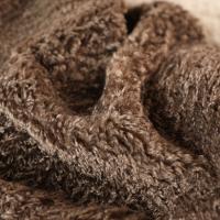 China Solid Color Faux Sherpa Fleece Fabric Teddy Bear 300gsm Outdoor Coat Warm for sale
