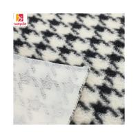 China Printed Patterned Sherpa Fleece Fabric 300gsm 150D For Blankets for sale