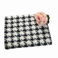 China Printed Patterned Sherpa Fleece Fabric 300gsm 150D For Blankets for sale