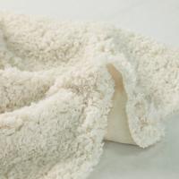 China Solid Curly Washable Sherpa Fabric For Winter Warm Coat Blankets Pillowslip Garment for sale