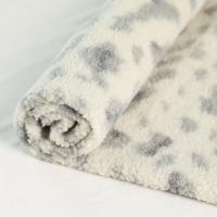 China 100% Polyester Printed Sherpa Fleece Fabric 150D 288F 300gsm For Bags Chair Pajams for sale