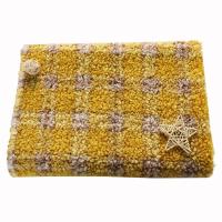 China 58'' 60'' 150D 300gsm Plaid Sherpa Fabric For Sofa Toys Pillowslip for sale