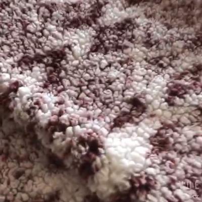 China 100% Polyester Sherpa Fleece Fabric Knitted Coral Blanket Pajamas Garment for sale