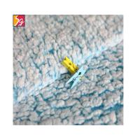 China Back Printed Double Side Fabric Velveteen 280gsm 288F 100% Polyester For Blankets for sale