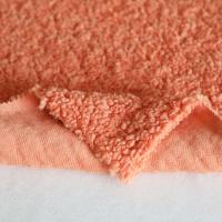 China Handbag Soft Sherpa Sheepskin Fabric Plain 288F 350gsm for sale