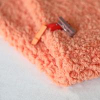 China Handbag Soft Sherpa Sheepskin Fabric Plain 288F 350gsm for sale