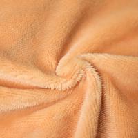 China Solid Orange Single Side Shu Velveteen Fabric 150gsm Short Plush For Pillowslip Sofa Cover for sale