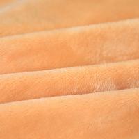 China Solid Orange Single Side Shu Velveteen Fabric 150gsm Short Plush For Pillowslip Sofa Cover for sale