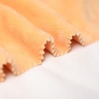 China Solid Orange Single Side Shu Velveteen Fabric 150gsm Short Plush For Pillowslip Sofa Cover for sale