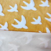 China Jacquard Shu Velveteen Fabric 300gsm For Coat Sofa Cover 100% Polyester Plush Fleece Fabric for sale