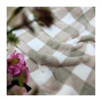 China Plaid Printed Shu Velveteen Fabric 100% Polyester 280gsm for sale