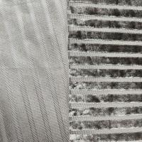 China 240gsm 58'' 60'' Printed Velvet Upholstery Fabric Spandex Polyester Stripe for sale