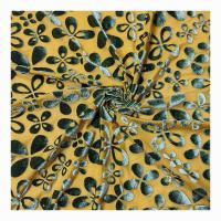 China Flower Pattern Korean Velvet Fabric 140gsm For Women'S Wear Scarf for sale