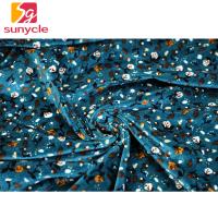 China Cartoon Flower Korean Velvet Fabric 150gsm 75D 72F for sale