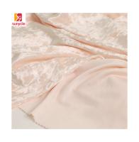 China Spandex Polyester Pink Velvet Fabric 150D 288F 240gsm for sale