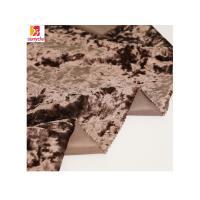 China 260gsm Crushed Velvet Upholstery Fabric 75D 72F 100% Polyester for sale