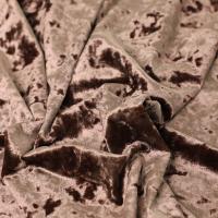 China 260gsm Crushed Velvet Upholstery Fabric 75D 72F 100% Polyester for sale