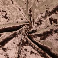 China 260gsm Crushed Velvet Upholstery Fabric 75D 72F 100% Polyester for sale
