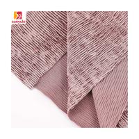 China Solid Crinkle Pleated Korean Velvet Fabric Knitted 260gsm for sale