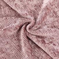China Solid Crinkle Pleated Korean Velvet Fabric Knitted 260gsm for sale