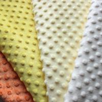 China Embossed Dot Bubble Super Soft Knit Fabric 260gsm For Pillowslip Sofa Cover for sale