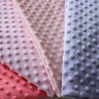 China Embossed Dot Bubble Super Soft Knit Fabric 260gsm For Pillowslip Sofa Cover for sale