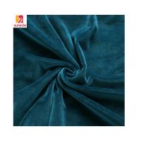 China Indigo Blue Super Soft Plush Fabric 100% Polyester Plain for sale