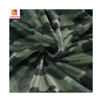 China Camouflage Printed Single Side Super Soft Fabric 250gsm 288F for sale