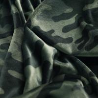 China Camouflage Printed Single Side Super Soft Fabric 250gsm 288F for sale